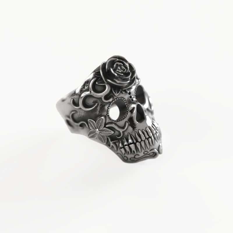 Mexican Skull Ring - 925 Sterling Silver - Feel No Pain
