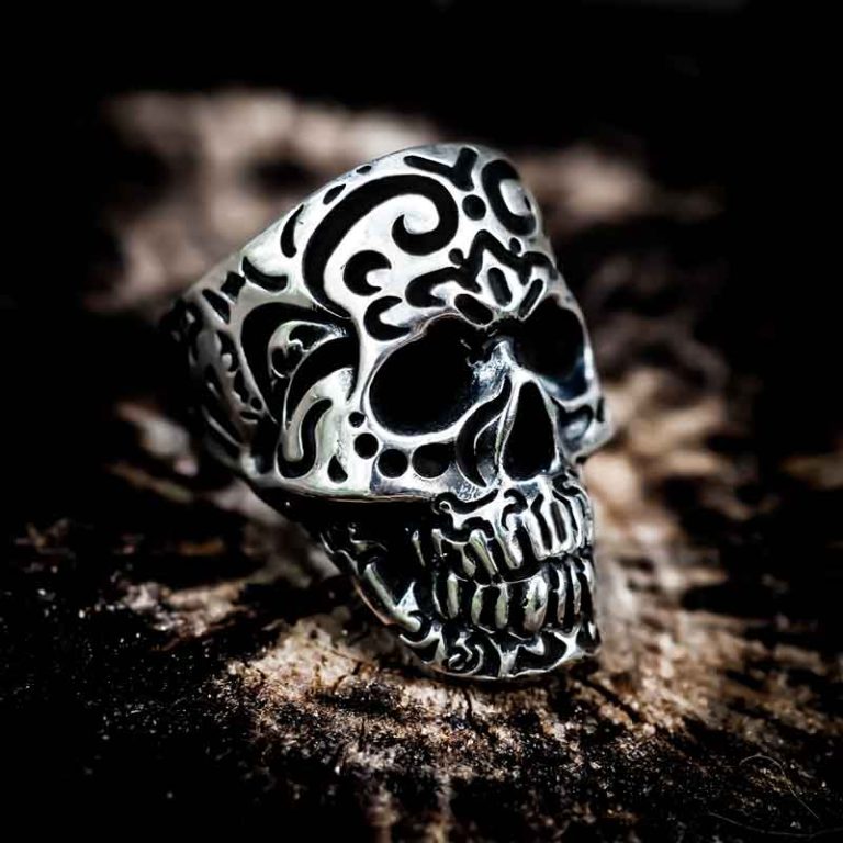 Kamate Skull Ring - 925 Sterling Silver - Feel No Pain