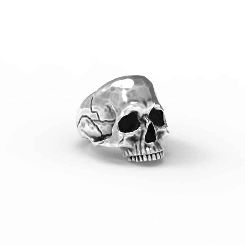 ANELLO TESCHIO ANATOMICO | argento 925 | FEEL NO PAIN
